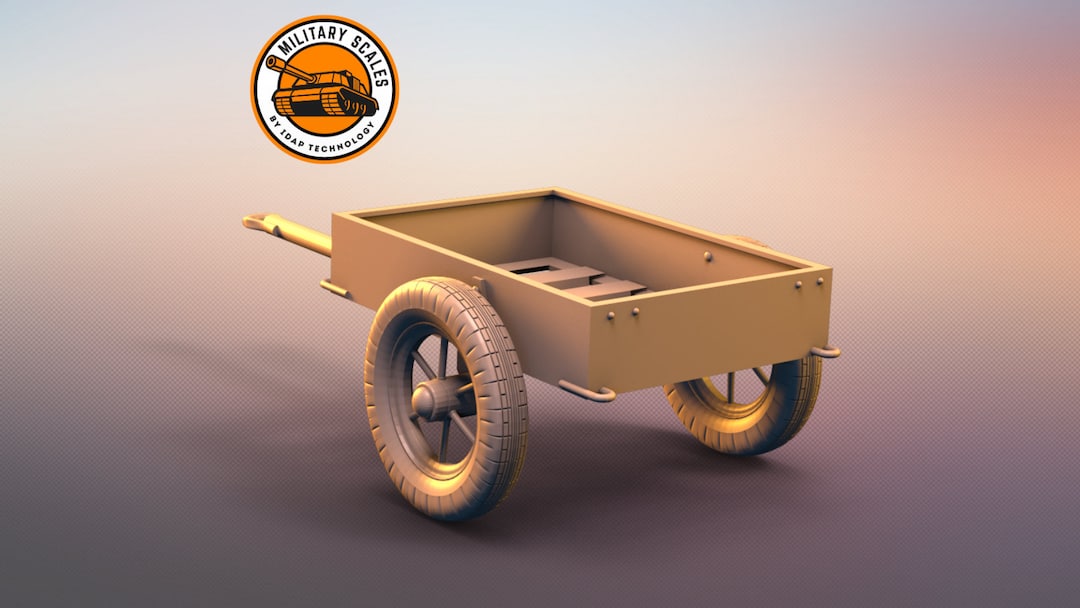 Cart for Cushman Model 53 Scooter American Military Scales Ww2 Vehicle ...