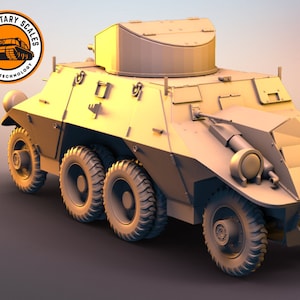 Steyr ADGZ Austrian Military Scales Ww2 Vehicle Armored Off-road Car ...