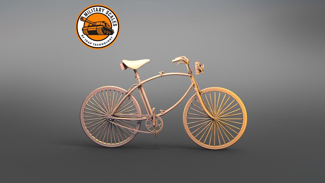 Folding Bike WWII - Unfolded - Military Scales War Vehicle Accessories ...