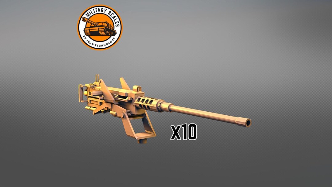 M2 Browning Set of 10pcs - American Military Scales Machine Gun Cal.50 ...