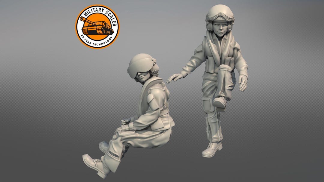 1:35 RAF Female Pilots Modern #1 - Resin Casting Women Pilots Modern ...