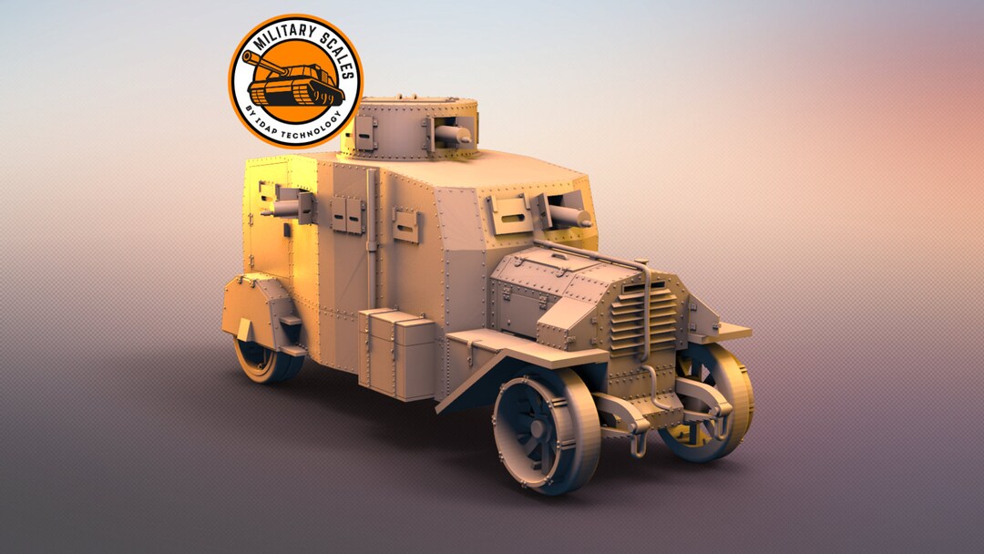 Ehrhardt E-V/4 German Military Scales Ww1 Vehicle Heavy Armored Car ...