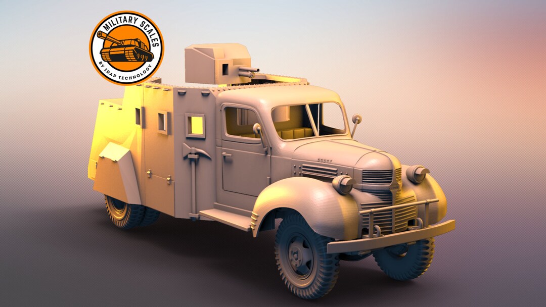 Dodge Tanaké French Military Scales Ww2 Vehicle Armored - Etsy