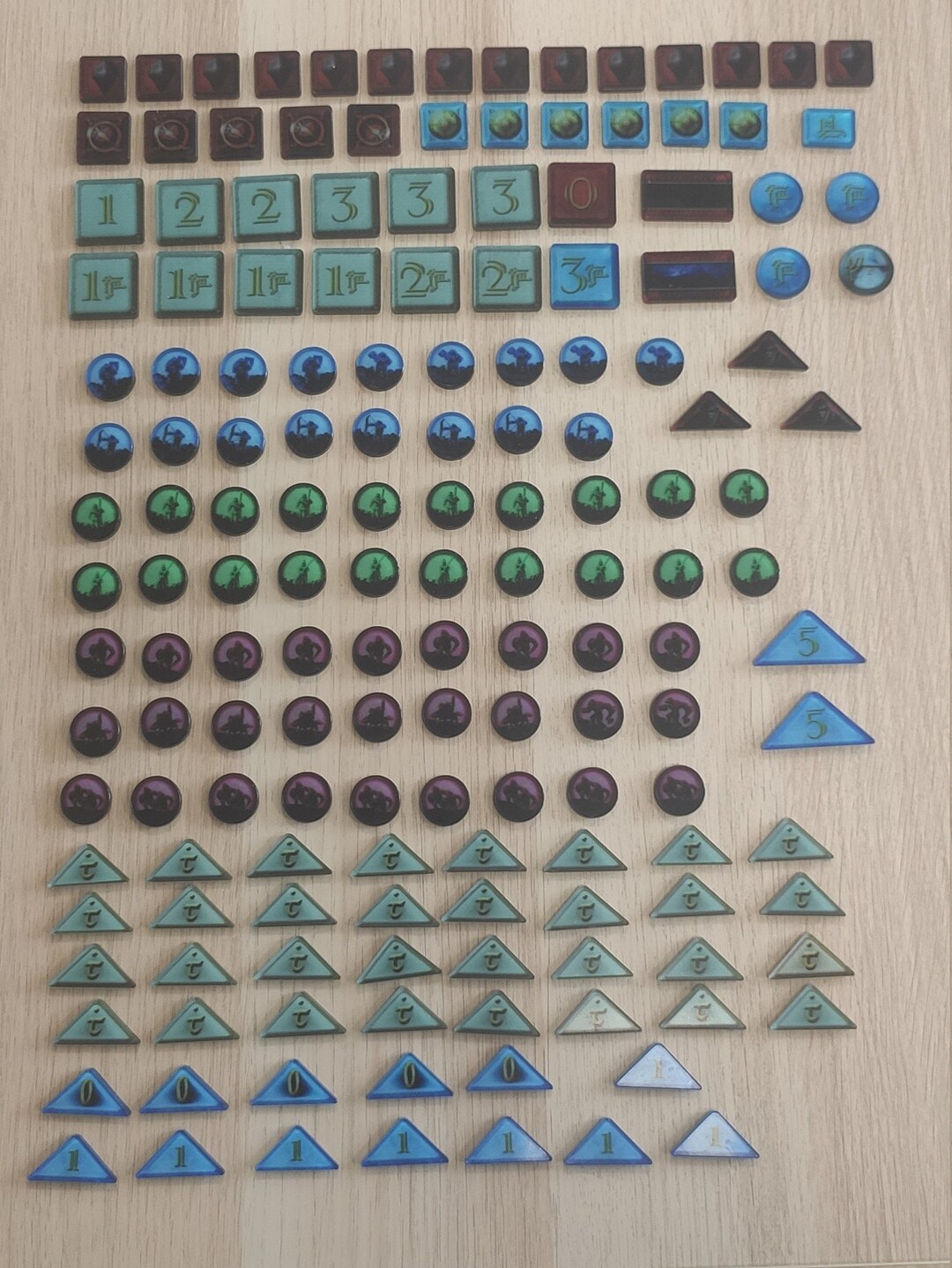 Plastic Tokens for War of the Ring Battle 5 Armies Custom Board Games ...