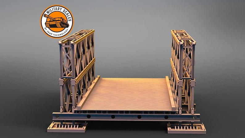 Bailey Bridge - British Military Scales Ww2 Accessories Bridge Folding ...