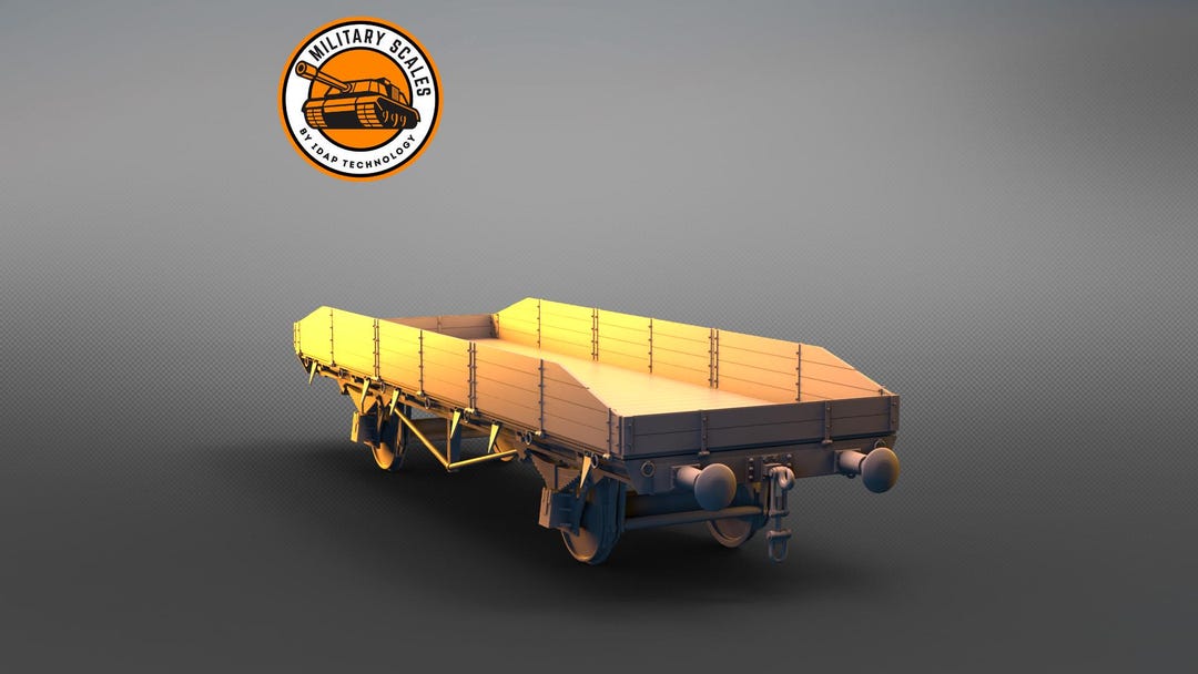 20-ton 2-axle Flatcar - Railroad Flatcar for Military and Industrial ...