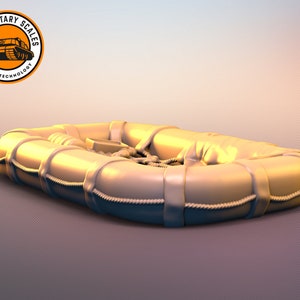 Pontoon War Military Scales Ww2 Accessories Inflatable Boat Modeling ...