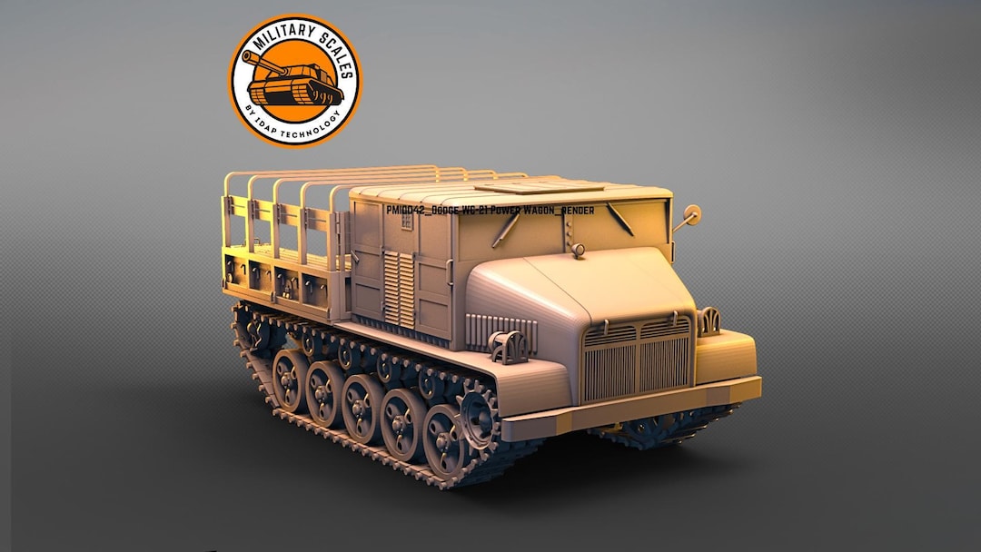 D-350 Mazur - Polish Military Tractor WW2 3D Printed Scale Model Hobby ...