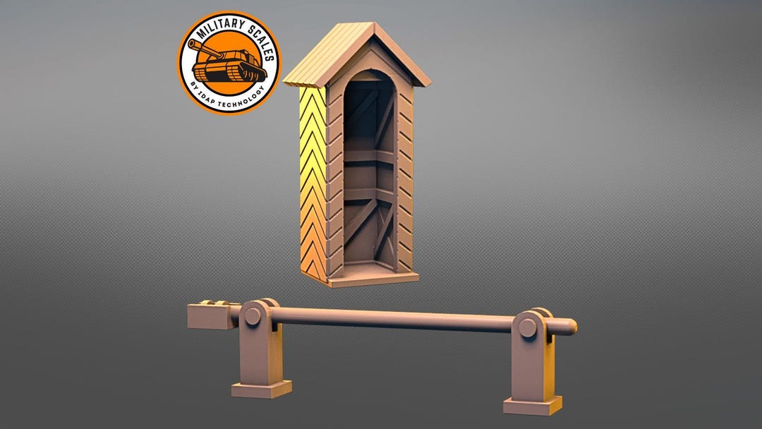 Roadblock #1 - Military Scales Ww2 Wooden Shed Railroad Crossing ...