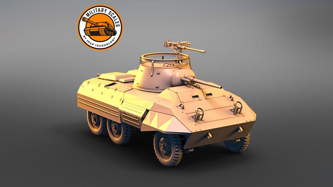 M8 Light Armored Car - American Military Scales Ww2 Vehicle Light ...