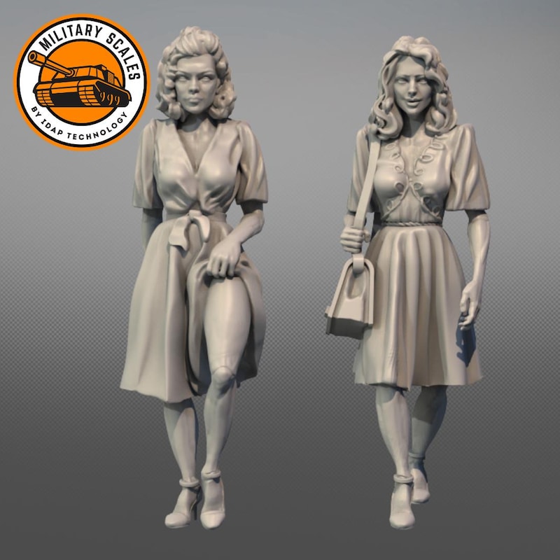 1/72 Scale Civilian Figures - Etsy
