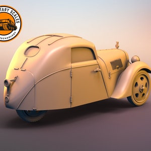 Framo Stromer German Military Scales Ww2 Vehicle Tricycle Car Modeling Hobby 1/30 1/35 1/48 1/56 ...