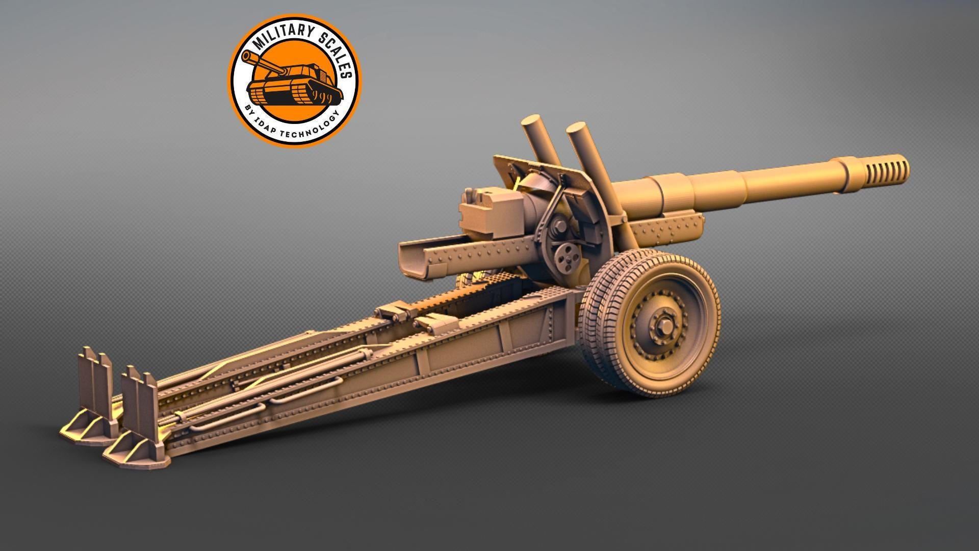 152 Mm Howitzer-gun M1937 (ML-20) - Soviet Military Scales Ww2 Howitzer ...