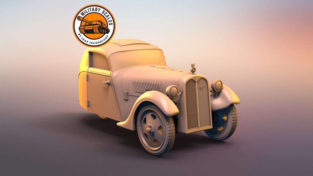 Framo Stromer German Military Scales Ww2 Vehicle Tricycle Car Modeling Hobby 1/30 1/35 1/48 1/56 ...