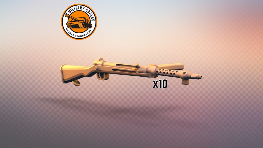 Submachine Gun Type 100 Japanese Heavy Carbine Military Scales 1/30 1/ ...