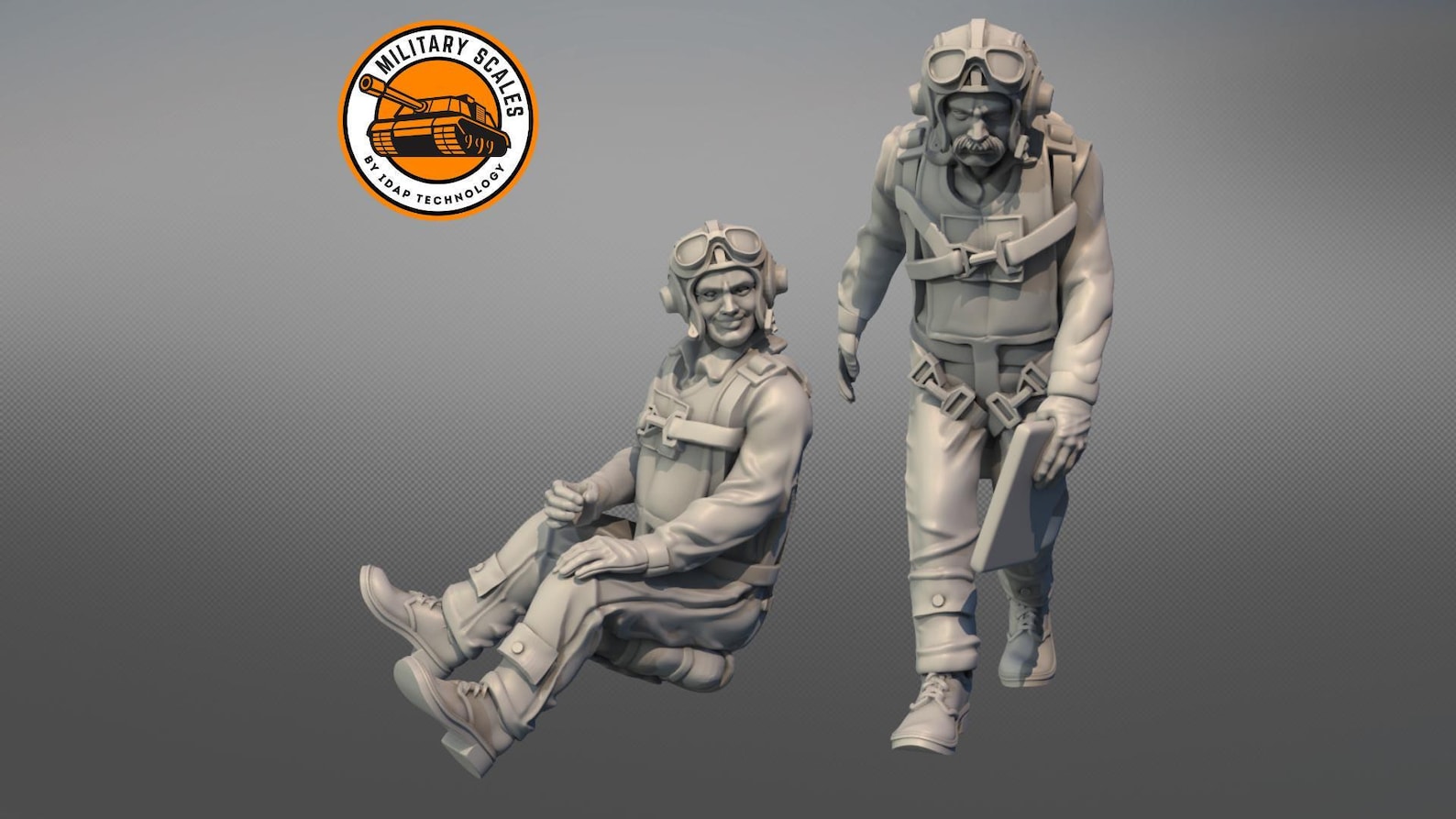 1:35 US Navy Pilots WW2 Set #1 - Resin Casting Naval Personnel Sea ...