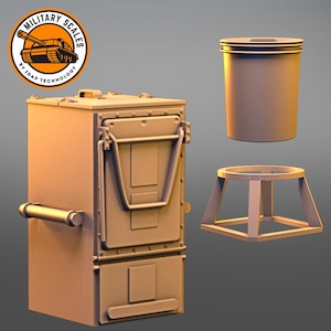 Field Range M1937 Closed - Military Scales Ww2 Field Kitchen Cooking ...