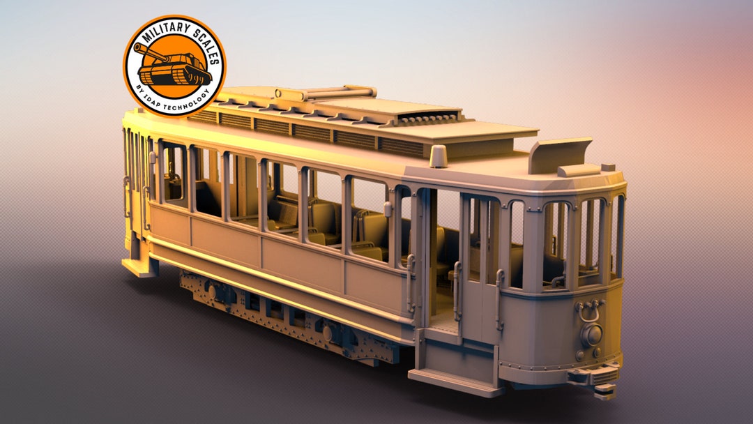 WWII Street Tram Berlin German Military Scales Ww2 Vehicle - Etsy