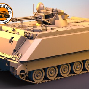 M113 Vulcan American Military Scales Post-war Vehicle Tracked Armored Personnel Carrier Modeling ...
