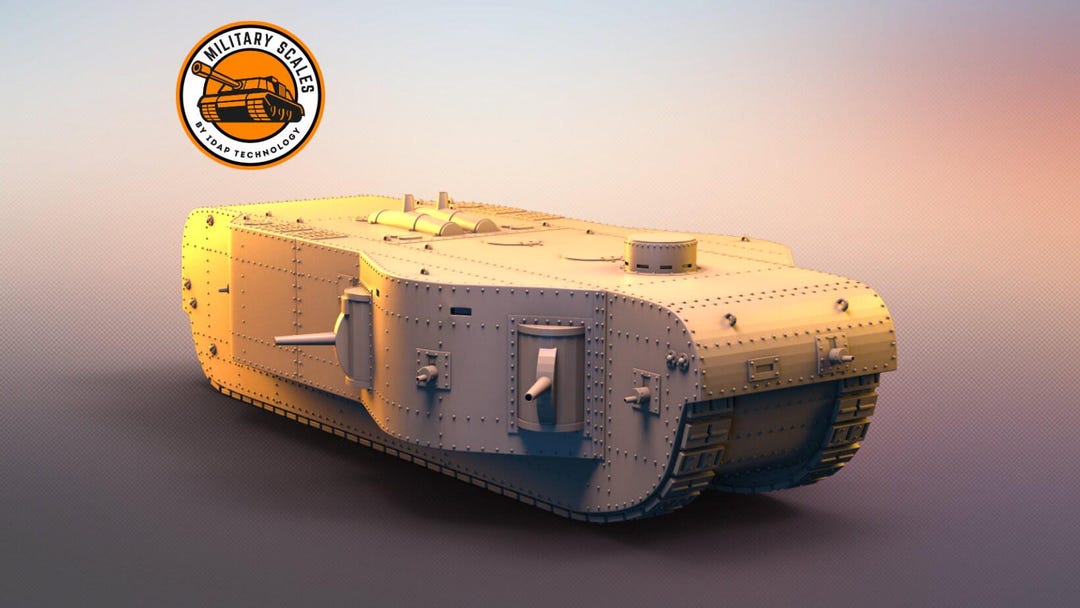 K-wagen - German WW1 Super Heavy Tank 3D Printed Scale Model Hobby Kit ...