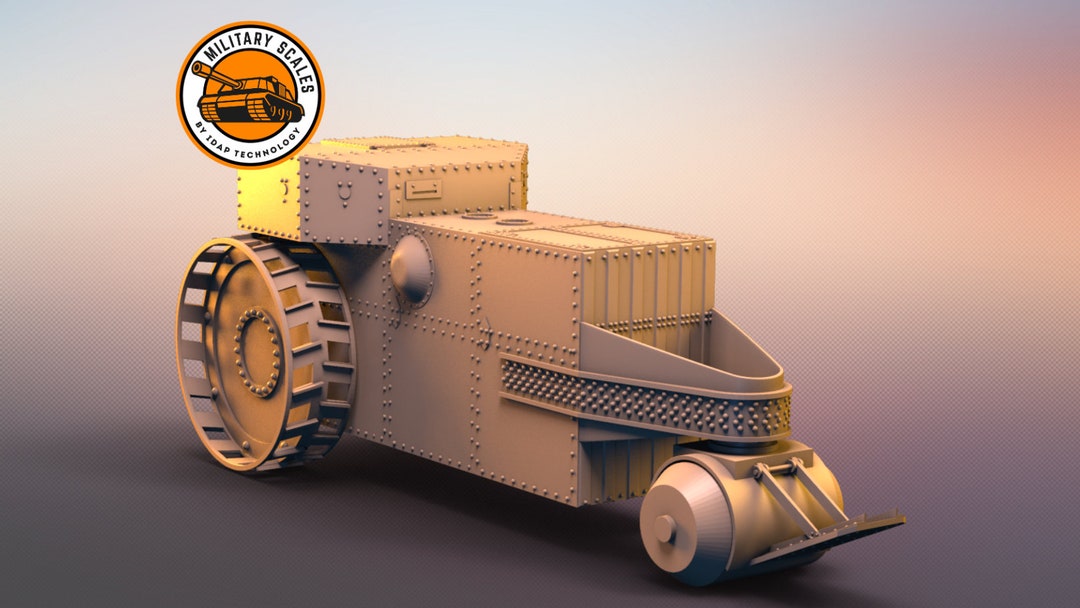Holt Steam Wheel Tank American Military Scales Ww1 Vehicle - Etsy