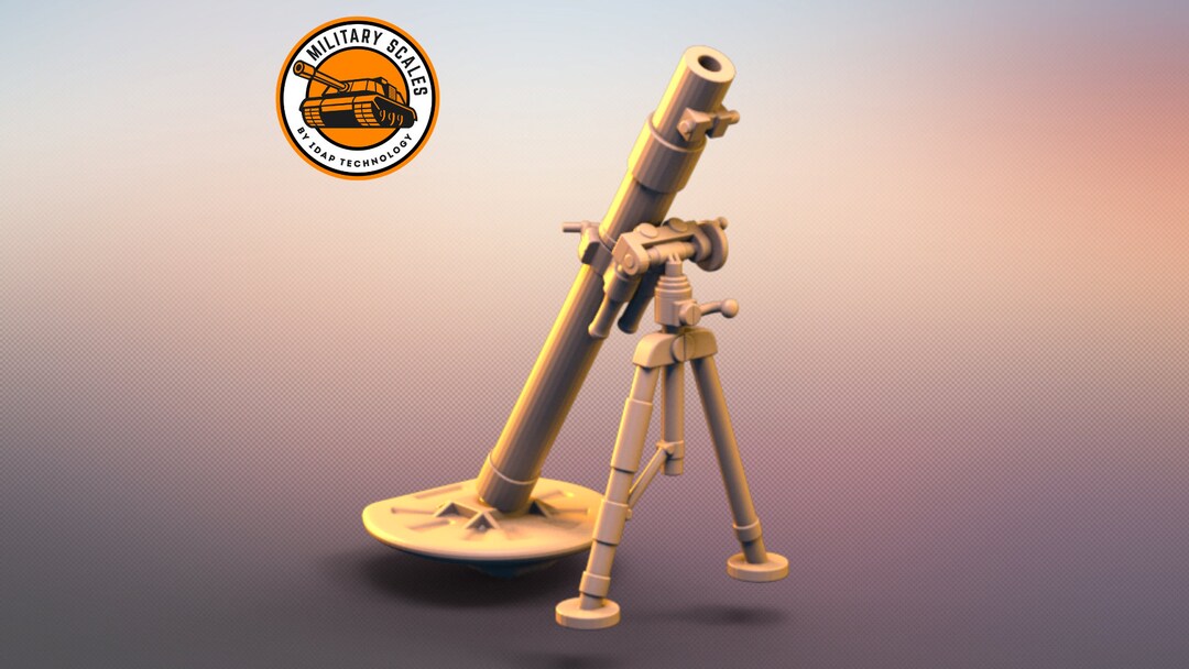 82 Mm Mortar Model 1937 USSR Military Scales Vehicle Soviet Army ...