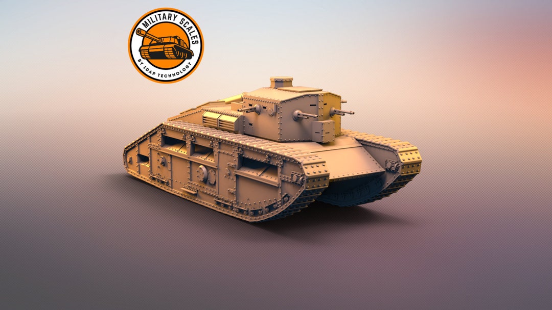 Medium Mark C British Military Scales Ww1 Vehicle Tracked Armored Tank ...