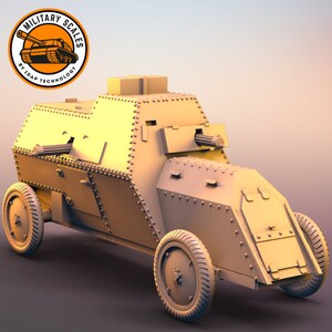 Russo Balt Type C Russian Military Scales Armored Car Ww1 Civil War ...