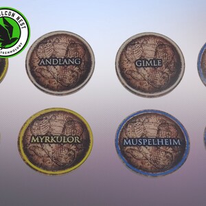 Plastic Tokens for Blood Rage Custom Board Games Tabletop Games ...