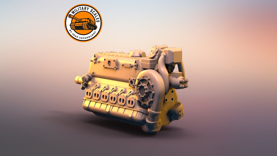 Daimler-benz 605 A/B German Engine V12 Military Scales Ww2 Vehicle ...