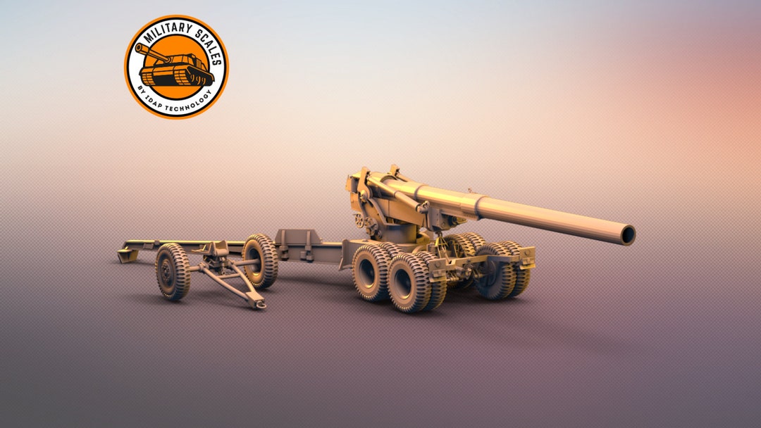 Long Tom 155 Mm American Military Scales Ww2 Heavy Cannon - Etsy