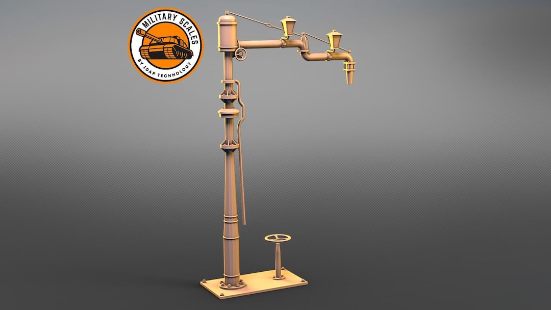 Railway Water Pump - WW2 Train Maintenance Equipment 3D Printed Scale ...