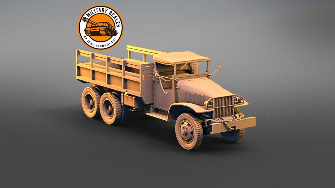 GMC CCKW 353 6x6 - American WW2 Cargo Truck 3D Printed Scale Model ...