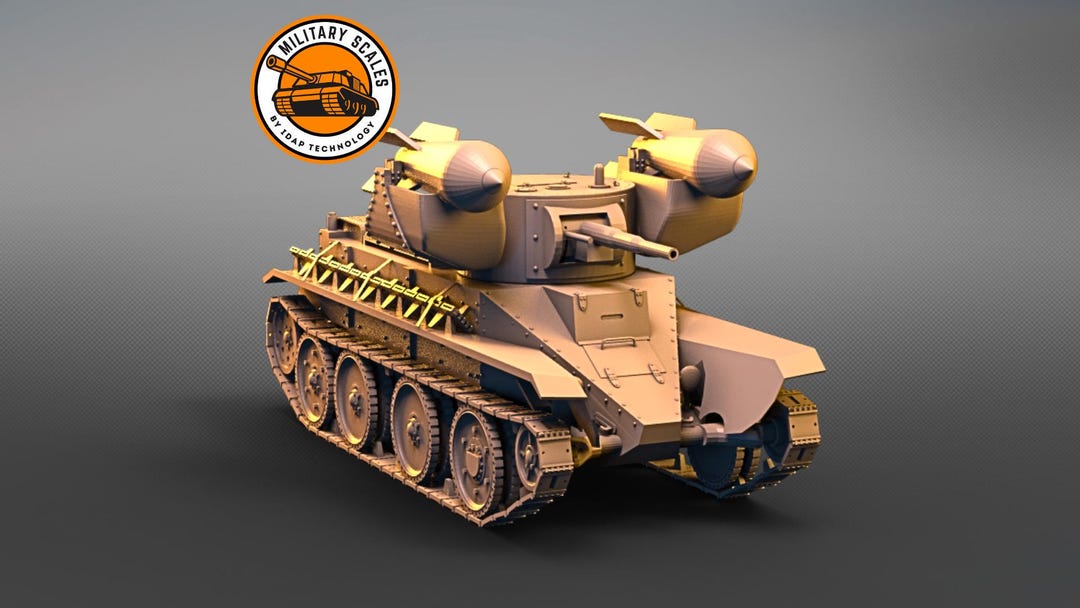 RBT-5 - Soviet WW2 Rocket Tank 3D Printed Scale Model Hobby Kit for ...