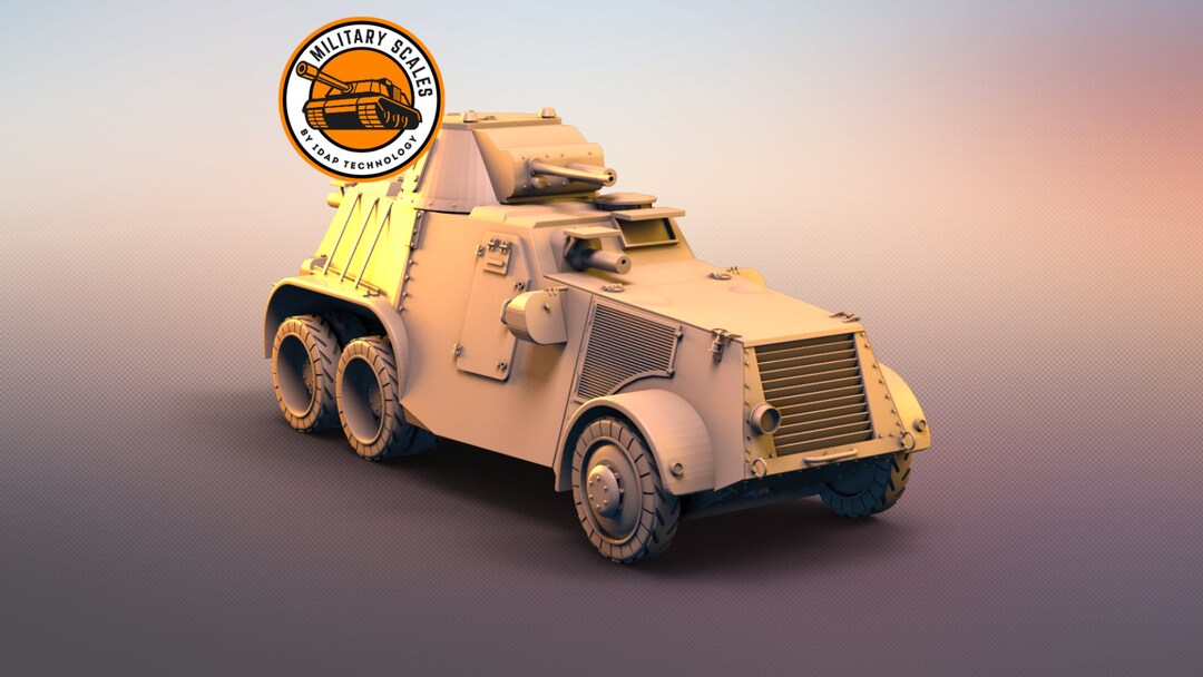 Landsverk M38 Swedish Military Scales Interwar Ww2 L-180 Armored Car ...