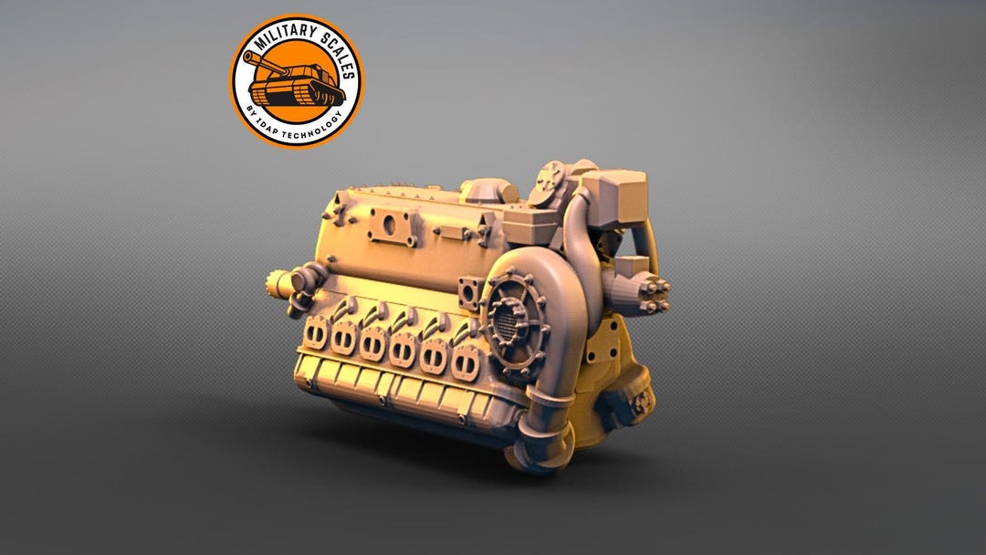 Daimler-benz 605 A/B - German Engine V12 Military Scales Ww2 Vehicle ...
