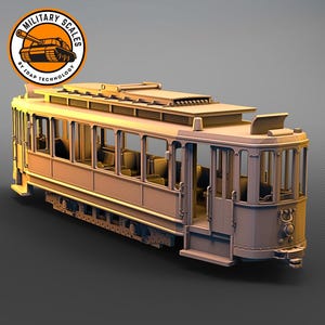 WWII Street Tram Berlin German Military Scales Ww2 Vehicle Public ...