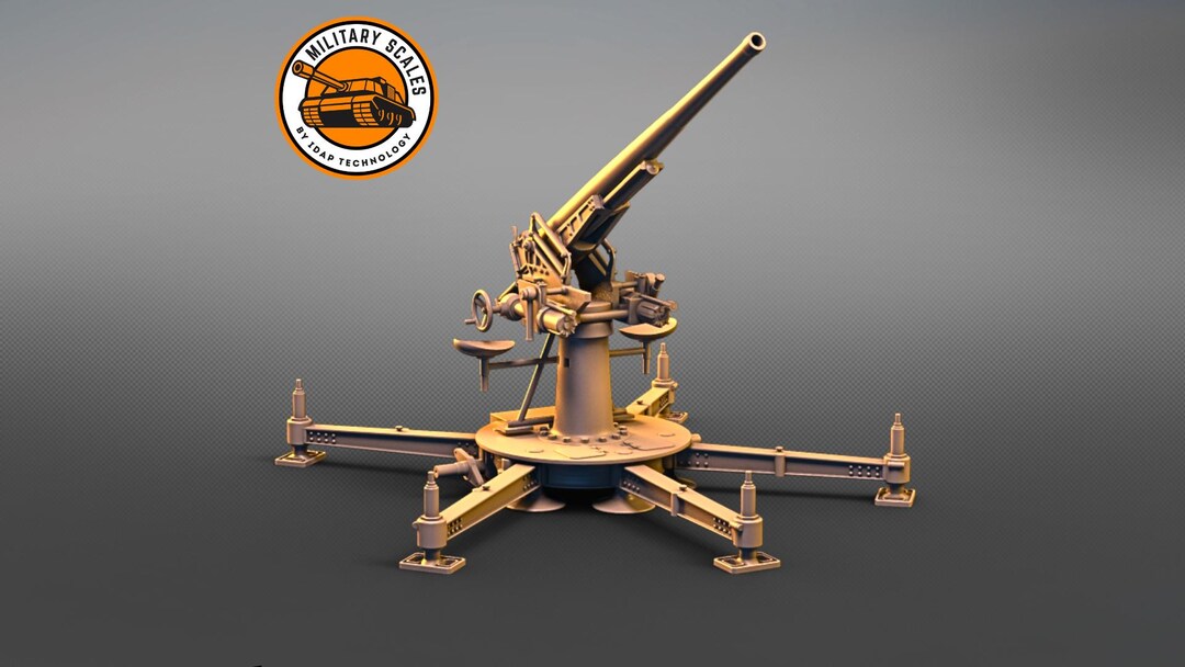 Japanese AA Type 88 Gun Japanese Military Scales Ww2 Gun Artillery Anti ...