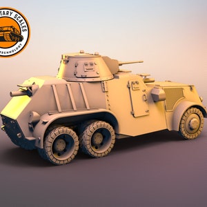 Landsverk M38 Swedish Military Scales Interwar Ww2 L-180 Armored Car ...
