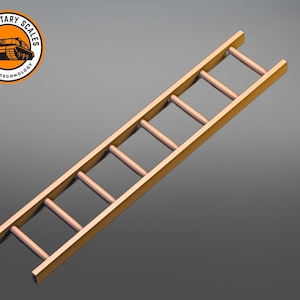 Ladder Set of 10 Pcs - Military Scales Wooden Craftsmanship Modeling ...