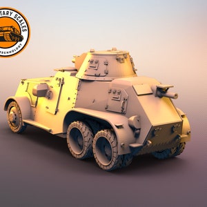 Landsverk M38 Swedish Military Scales Interwar Ww2 L-180 Armored Car ...