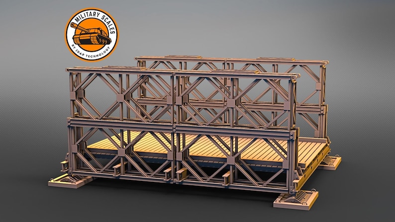 Bailey Bridge - British Military Scales Ww2 Accessories Bridge Folding ...