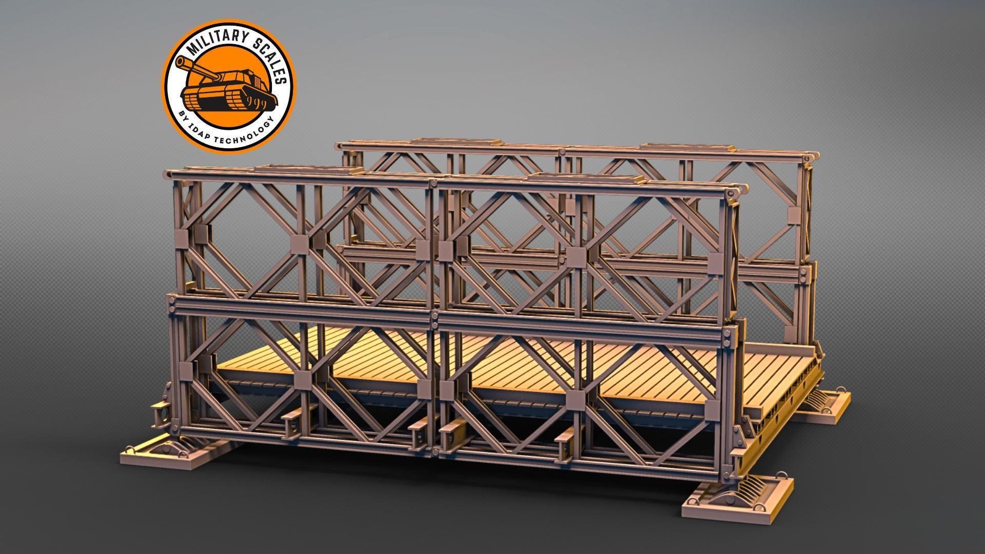 Bailey Bridge - British Military Scales Ww2 Accessories Bridge Folding ...