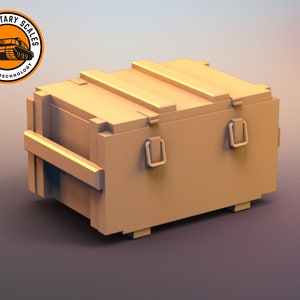 World War II Military Boxes Set Accesories Diorama Ammunition Box ...