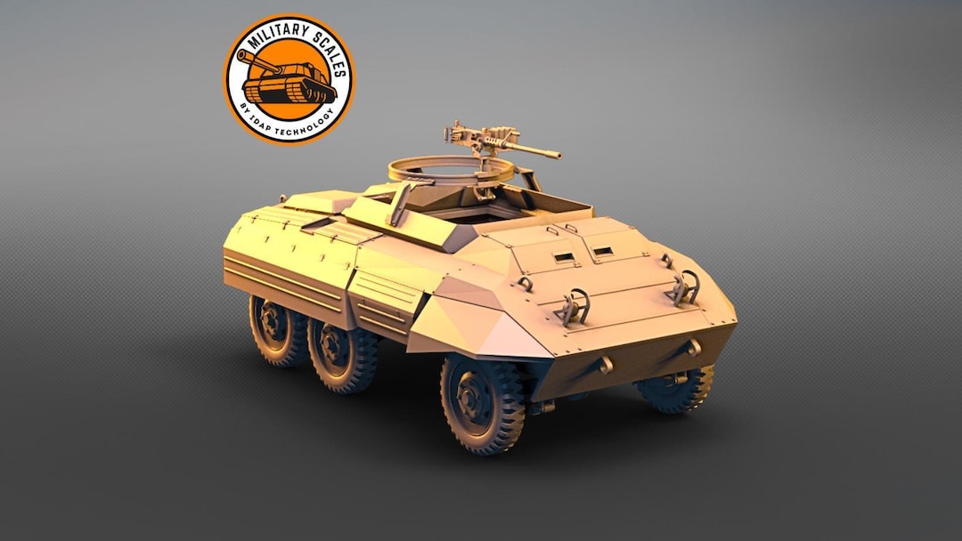 M20 Light Armored Car - American WW2 Recon Vehicle 3D Printed Scale ...