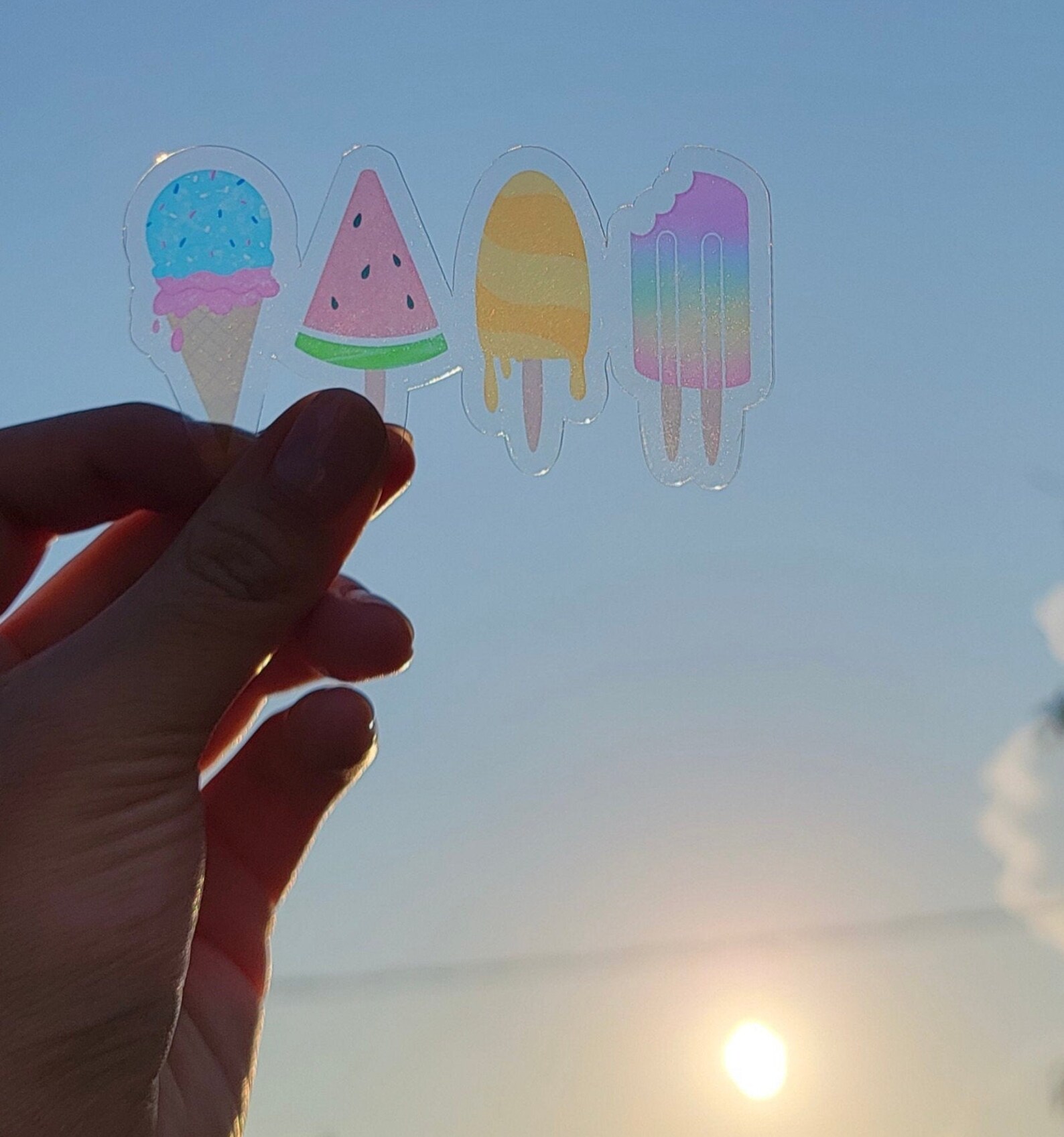 Clear Popsicle Sticker Summer Sticker Laptop Sticker Waterproof Tumbler ...