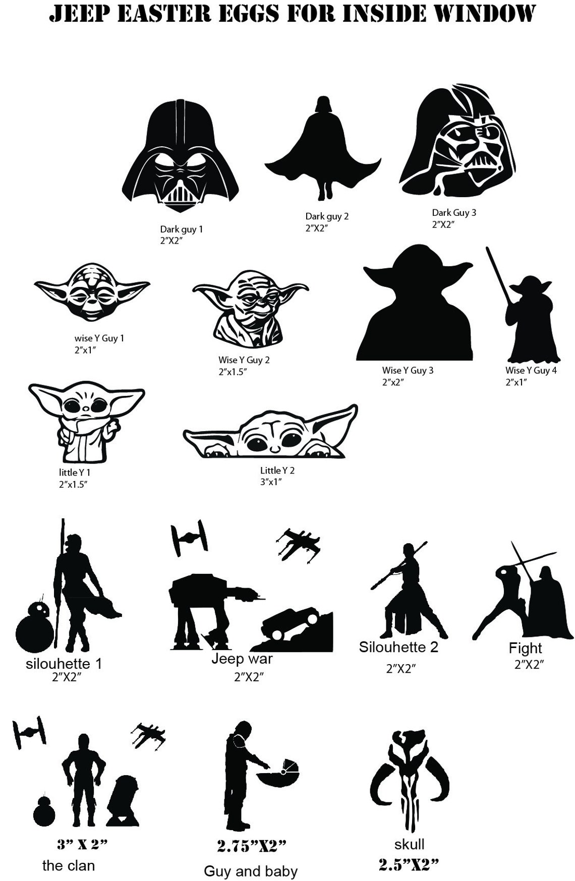 Easter Eggs Window Decals | Etsy