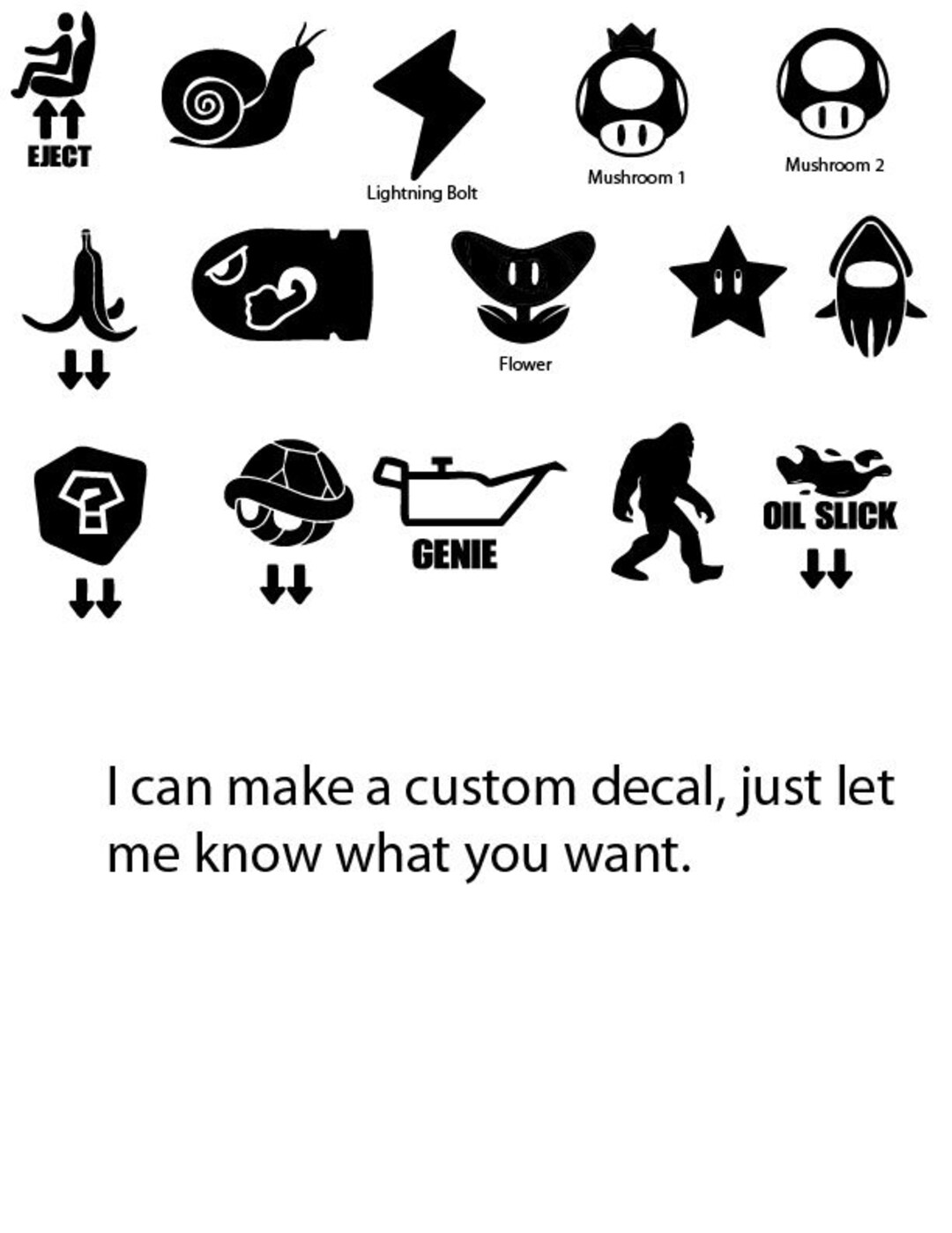 Easter Egg, Blank Car Button Decals, Custom Decals , Easter Egg Decals ...