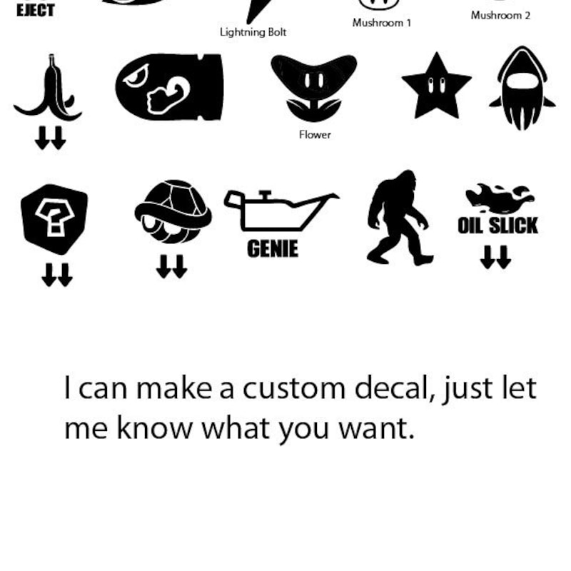Custom Car Button Stickers - Etsy