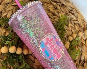 Pink Rhinestone Cup | Etsy